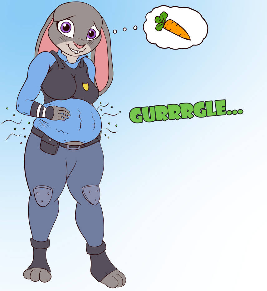 Commission Judy Cant Hopps With That Gut By Allola1101 On Deviantart
