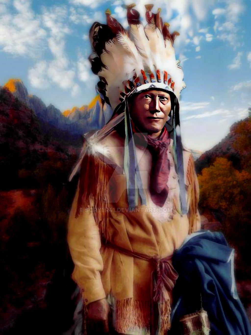 Proud Native American By Scryer41 On Deviantart