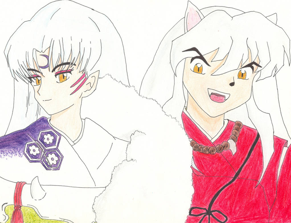 Sesshomaru and Inuyasha by celluloid-dreamer on DeviantArt