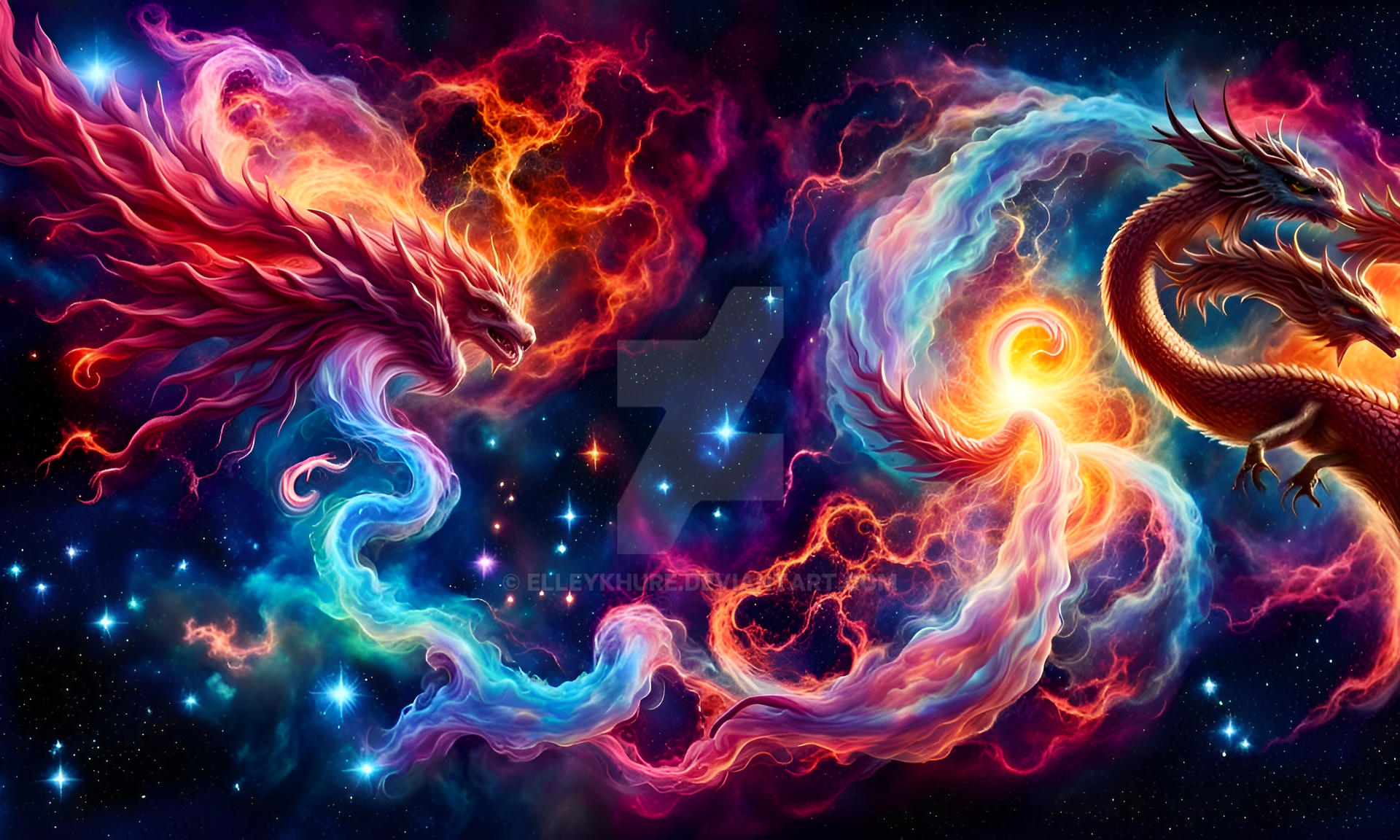 Cosmic Dragon By Elleykhure On DeviantArt cosmic-dragon-by-elleykhure-on-deviantart
