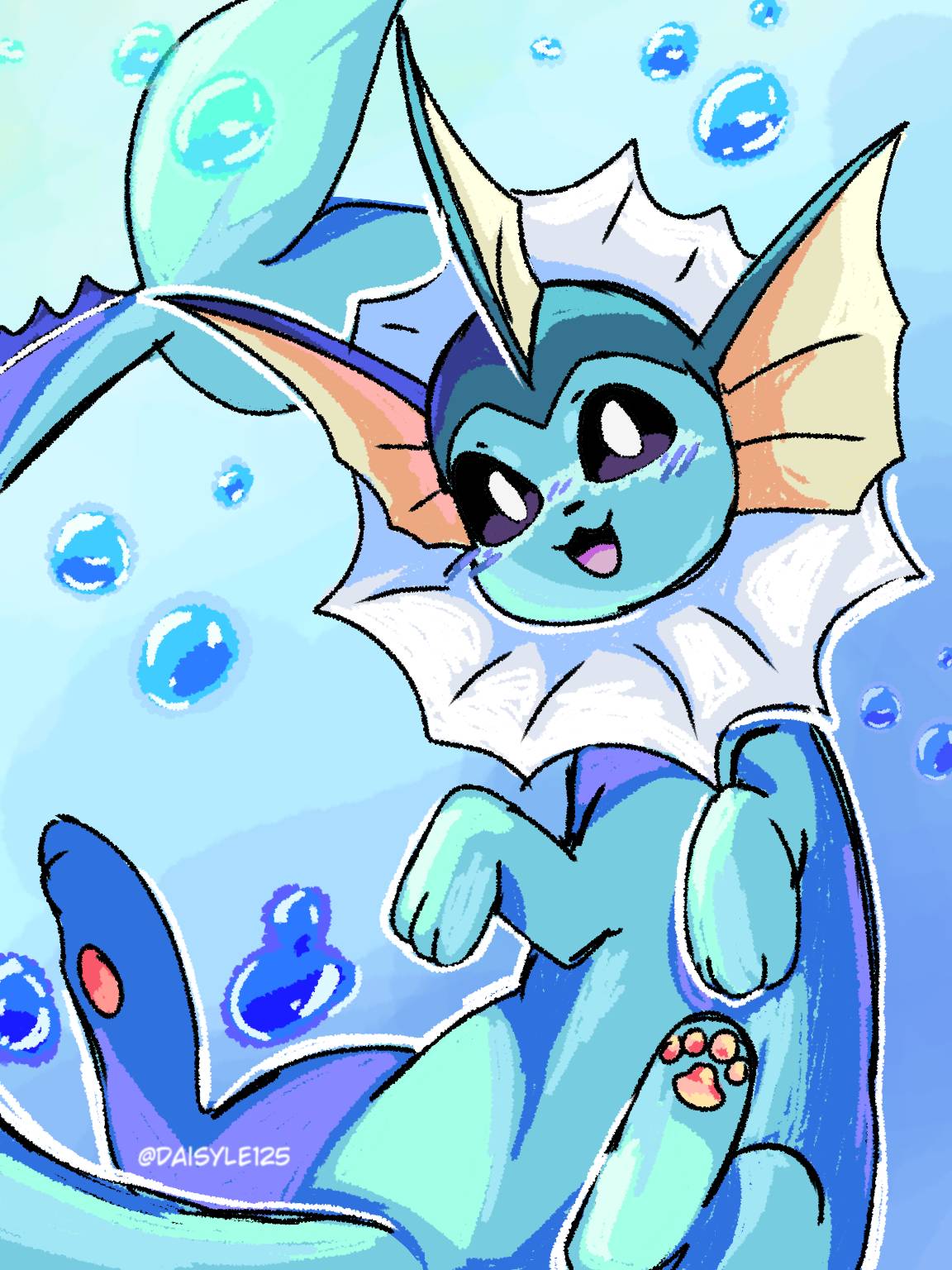 Vaporeon Fanart By Daisyle On Deviantart