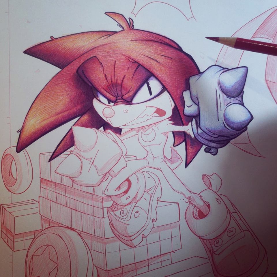 Knuckles Commish WIP 02 by RobDuenas on DeviantArt Knuckles Commish WIP 02 by RobDuenas on DeviantArt