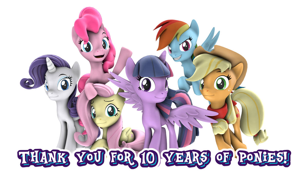 Sfm Mlpfims 10th Anniversary By Mythicspeed On Deviantart