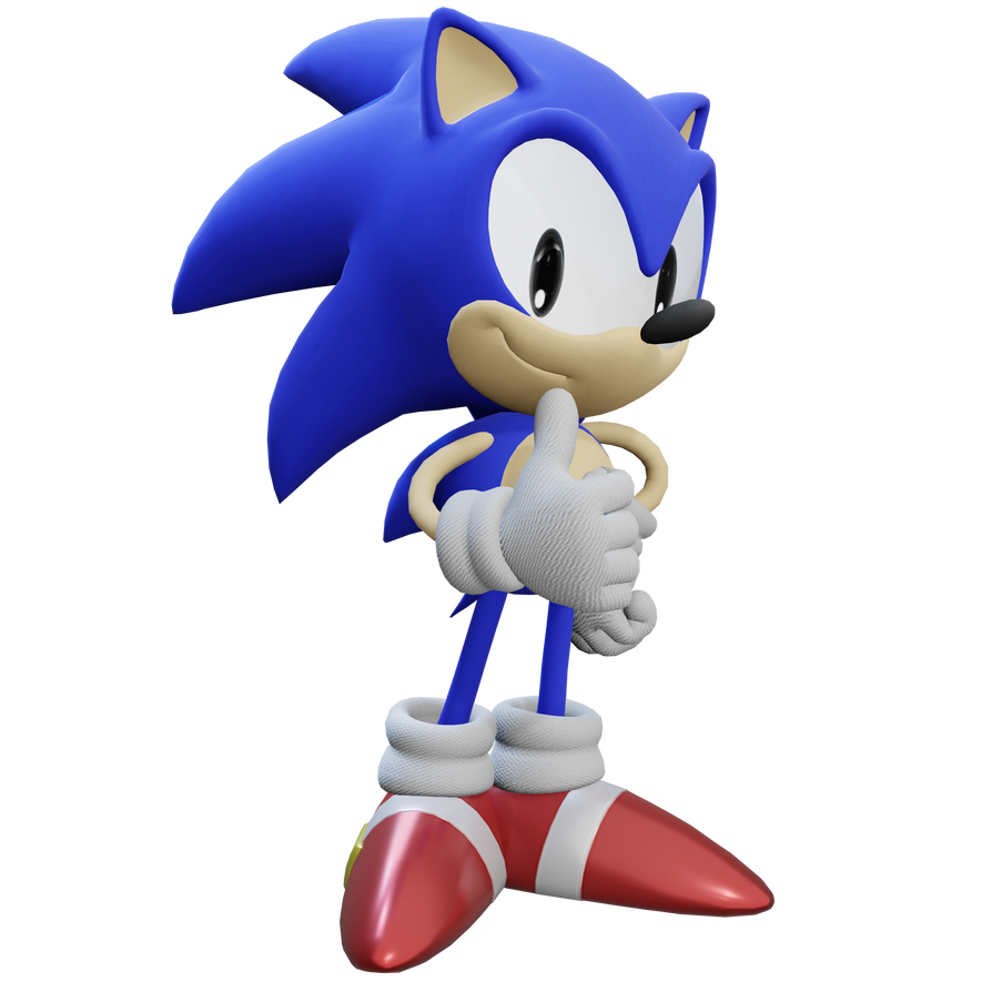 Classic Sonic Render by Peppermint08 on DeviantArt Classic Sonic Render by Peppermint08 on DeviantArt