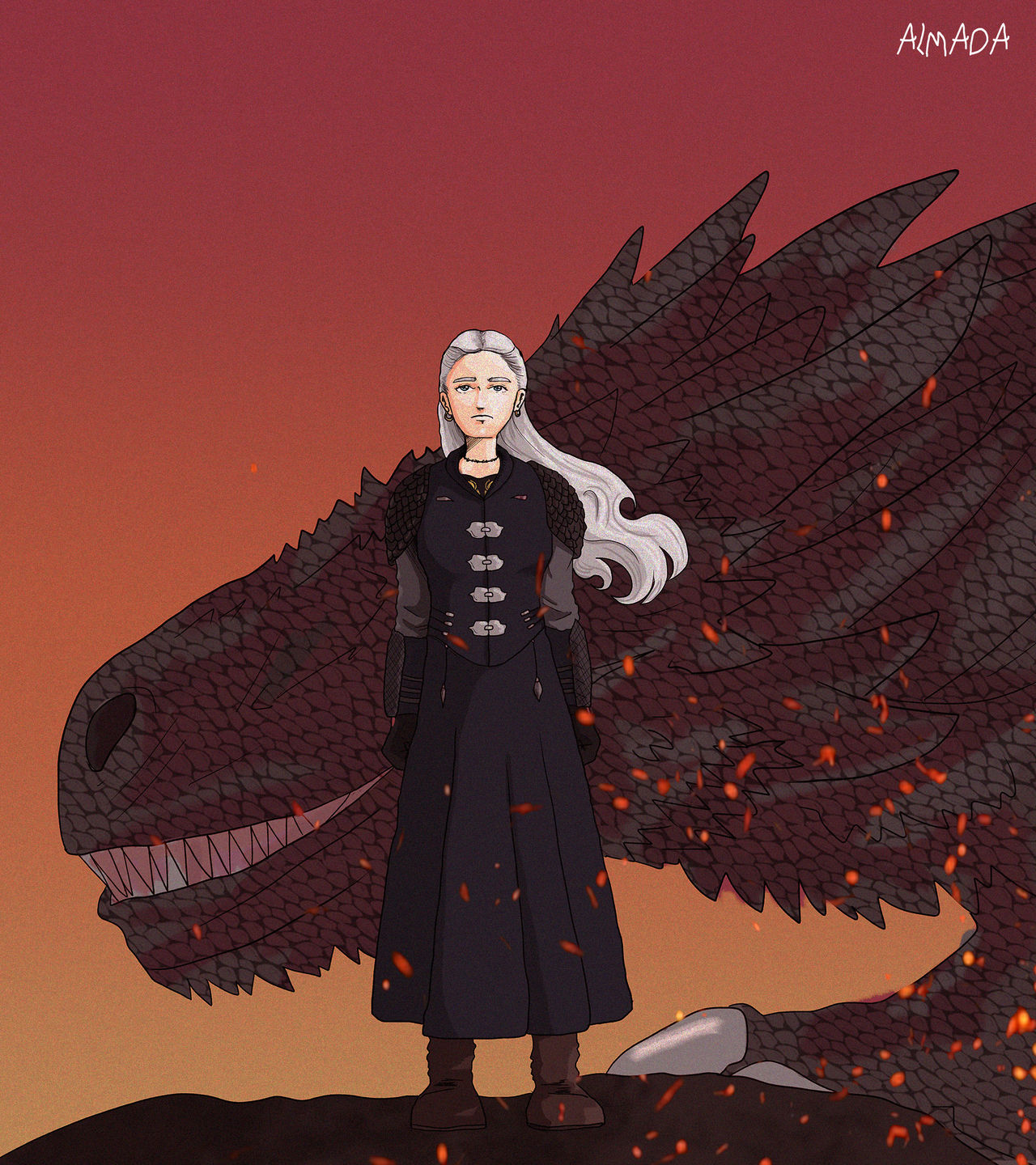 Rhaenyra Targaryen House Of The Dragon By Almaddda On Deviantart