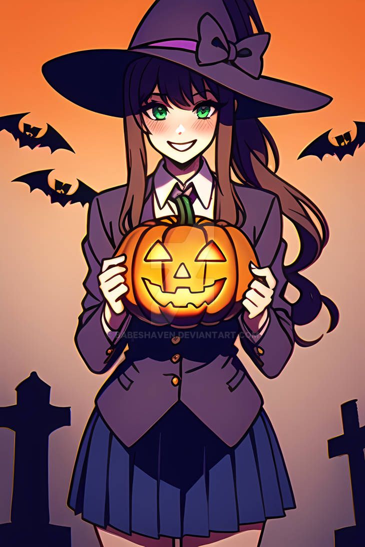 Halloween Col Monika Ddlc Prem Download Availai By Babeshaven On Deviantart