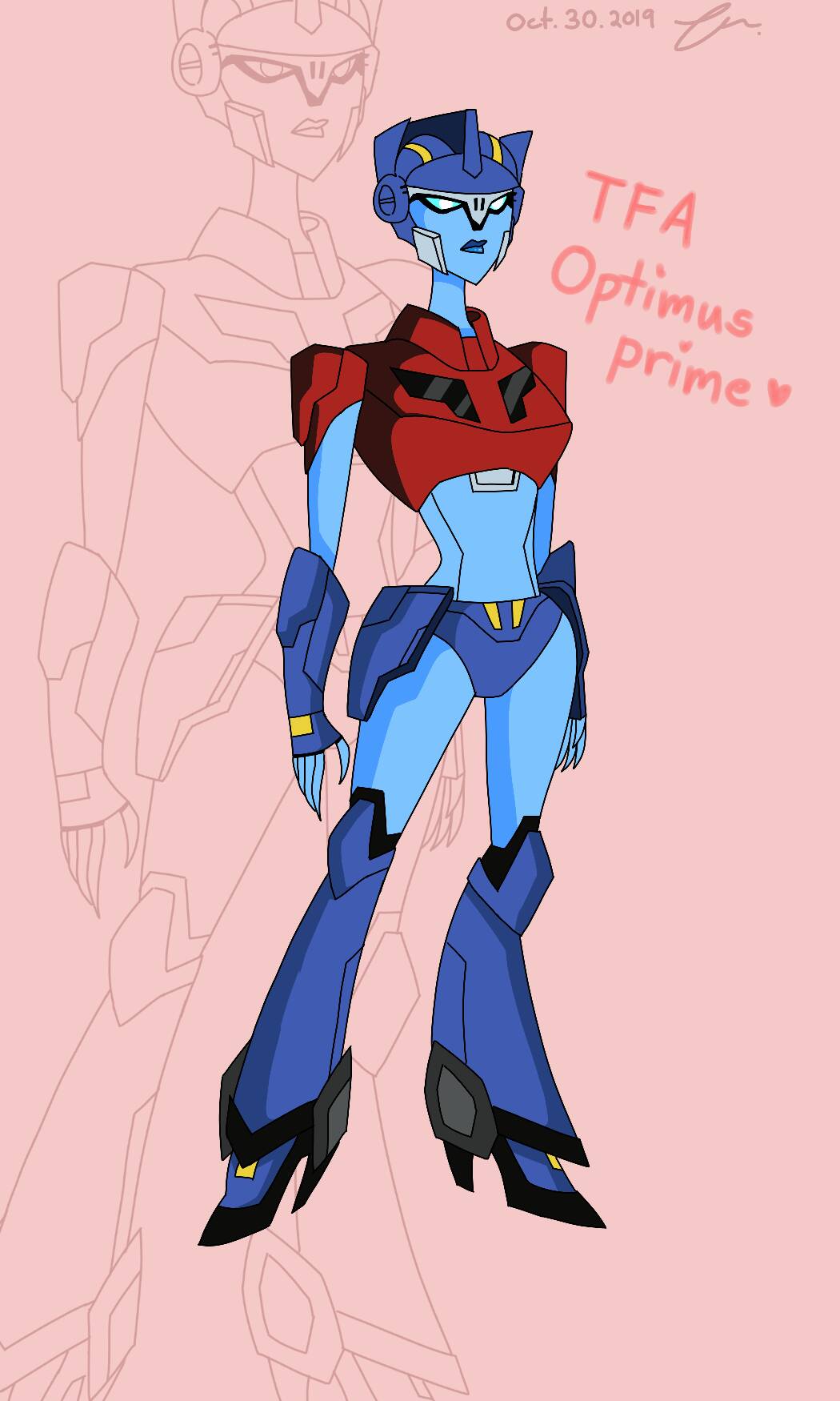 Female Optimus Prime By Neneobligar On Deviantart