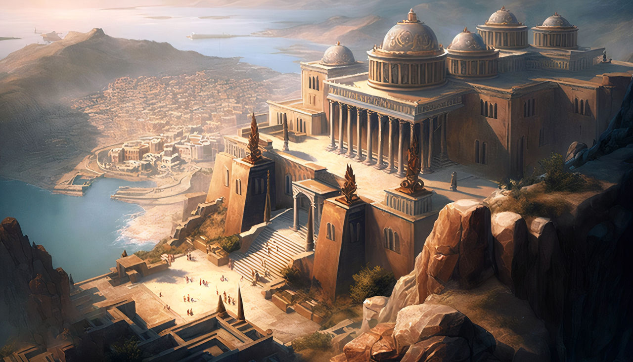 Ancient Greek City From Up Above By Mholtsmeier On Deviantart