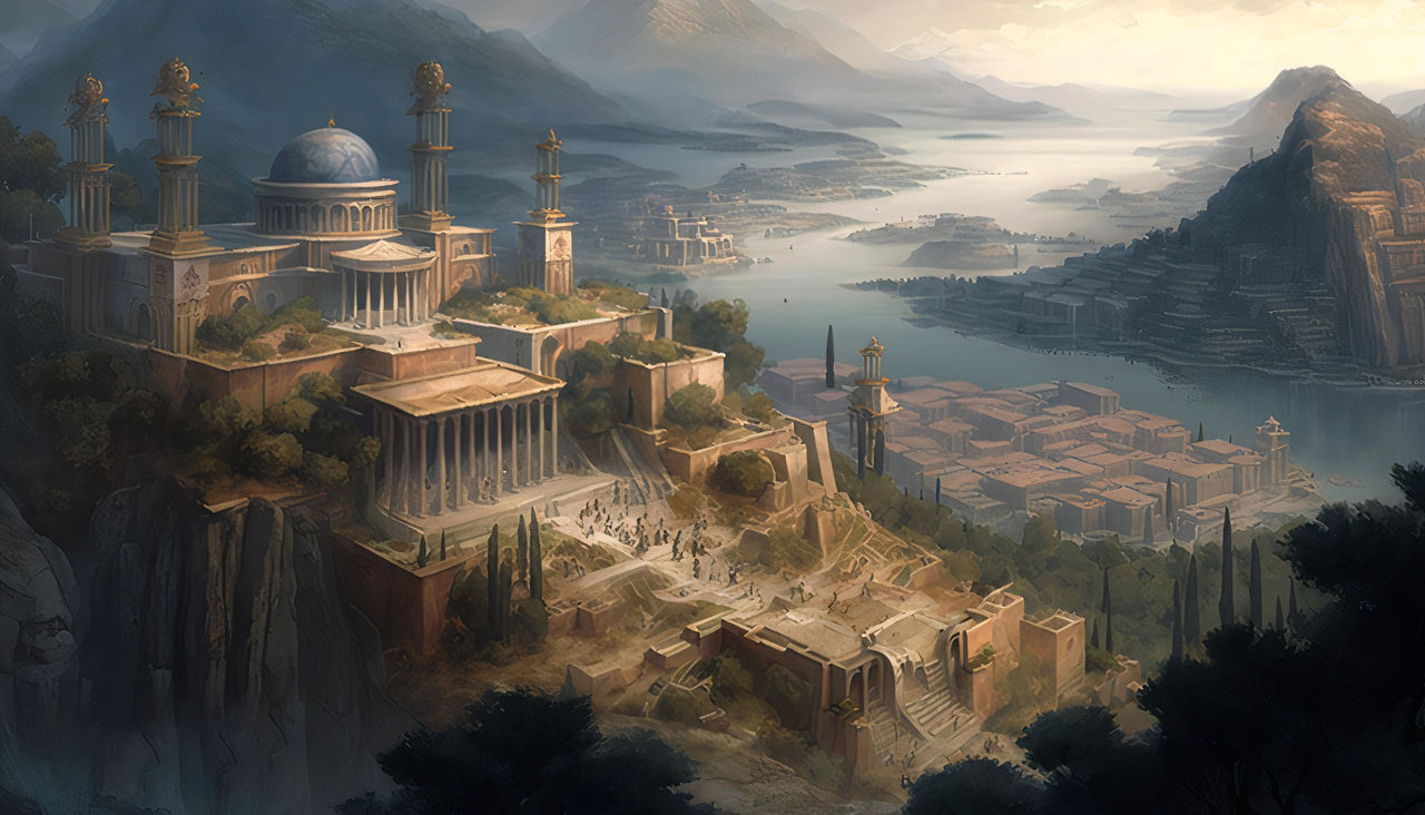 Ancient Greek City From Up Above By Mholtsmeier On Deviantart