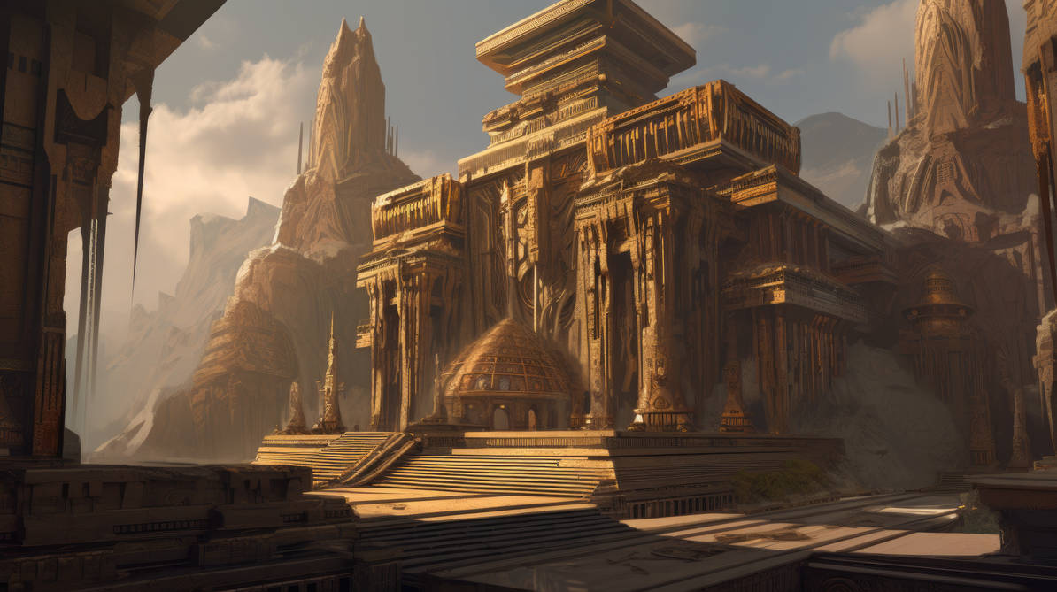 Grand Temple Dedicated To Ancient Greek God By Mholtsmeier On Deviantart