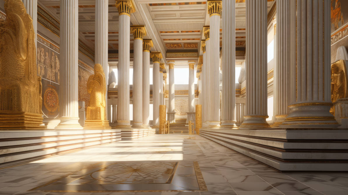 Grand Temple Dedicated To Ancient Greek God By Mholtsmeier On Deviantart