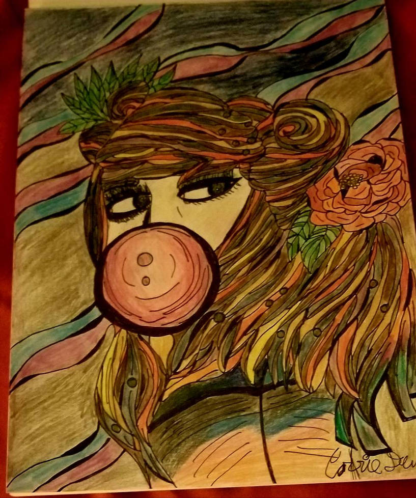 Bubble Gum Girl By Cndeves On Deviantart