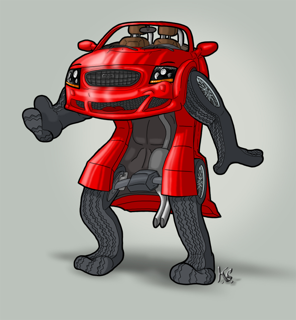 Red - the Audi TT Anthro by suzidragonlady on DeviantArt
