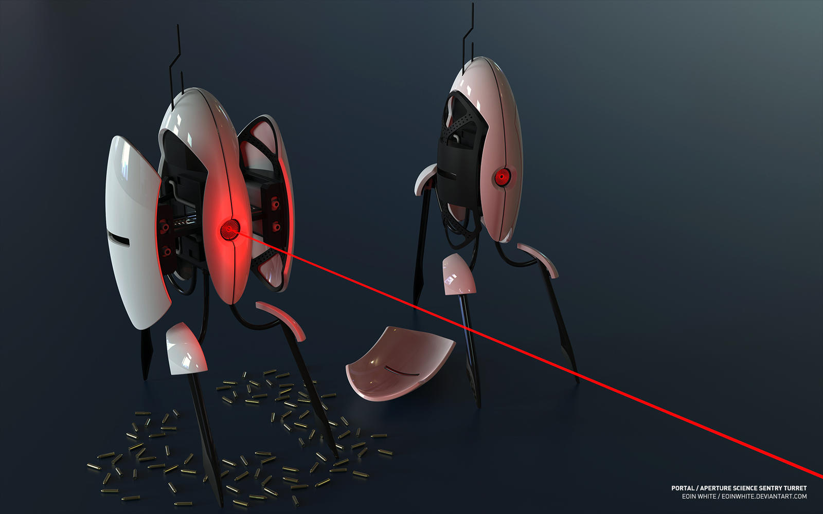 Aperture Science Sentry Turret By Eoinwhite On Deviantart