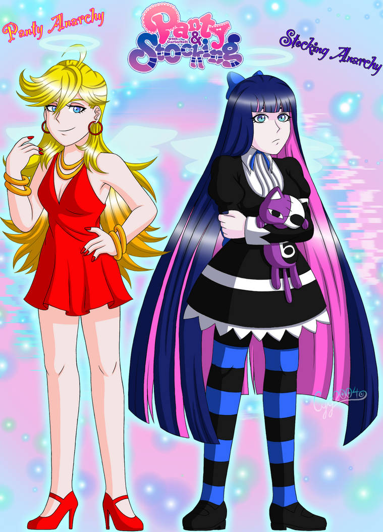 Anarchy Sisters Panty And Stocking W Garterbelt By Littleghostieboo On Deviantart