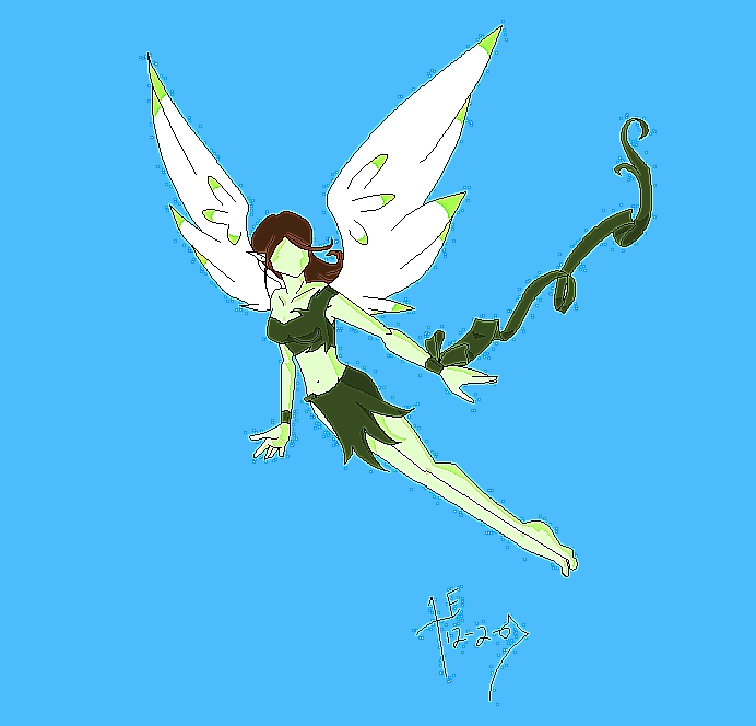 Faceless Fairy Colored by hunterspire on DeviantArt