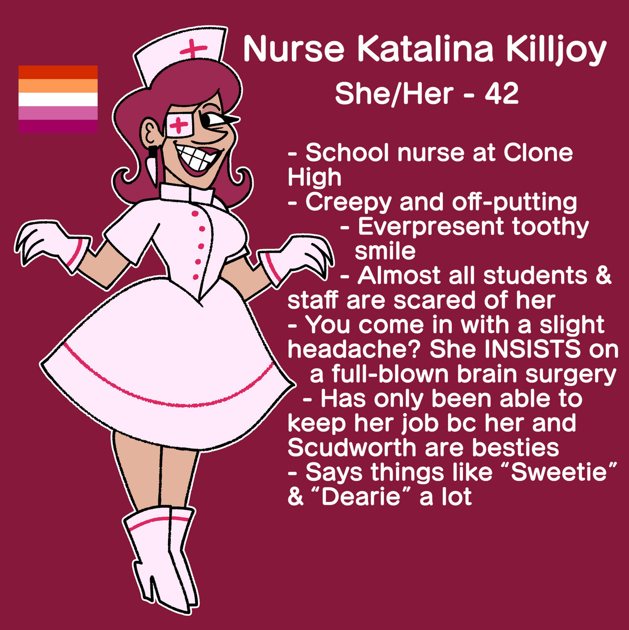 Clone High Oc Nurse Killjoy By Jenny Artz On Deviantart