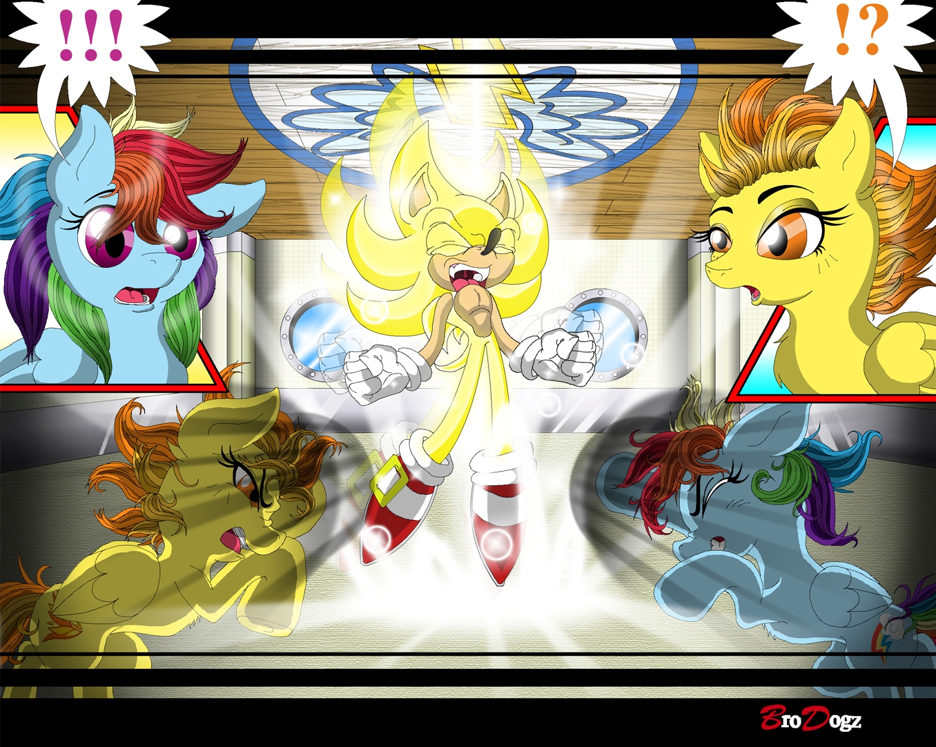 Comm: Sonic, Rainbow Dash, Spitfire - Awestruck by BroDogz on DeviantArt Comm: Sonic, Rainbow Dash, Spitfire - Awestruck by BroDogz on DeviantArt
