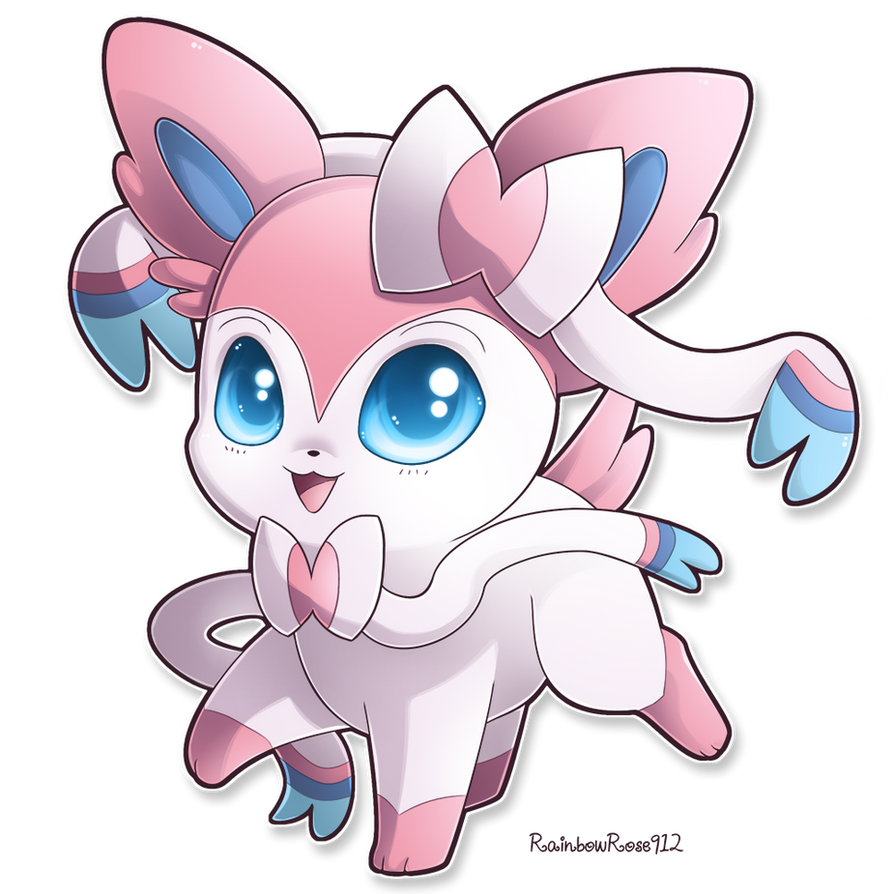 Chibi Sylveon By RainbowRose912 On DeviantArt chibi-sylveon-by-rainbowrose912-on-deviantart