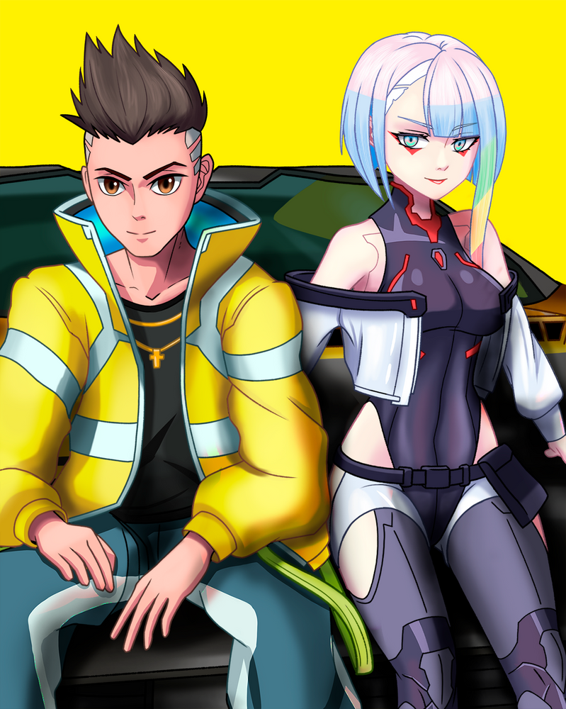 David X Lucy Cyberpunk Edgerunners By Rinzlergtz On Deviantart