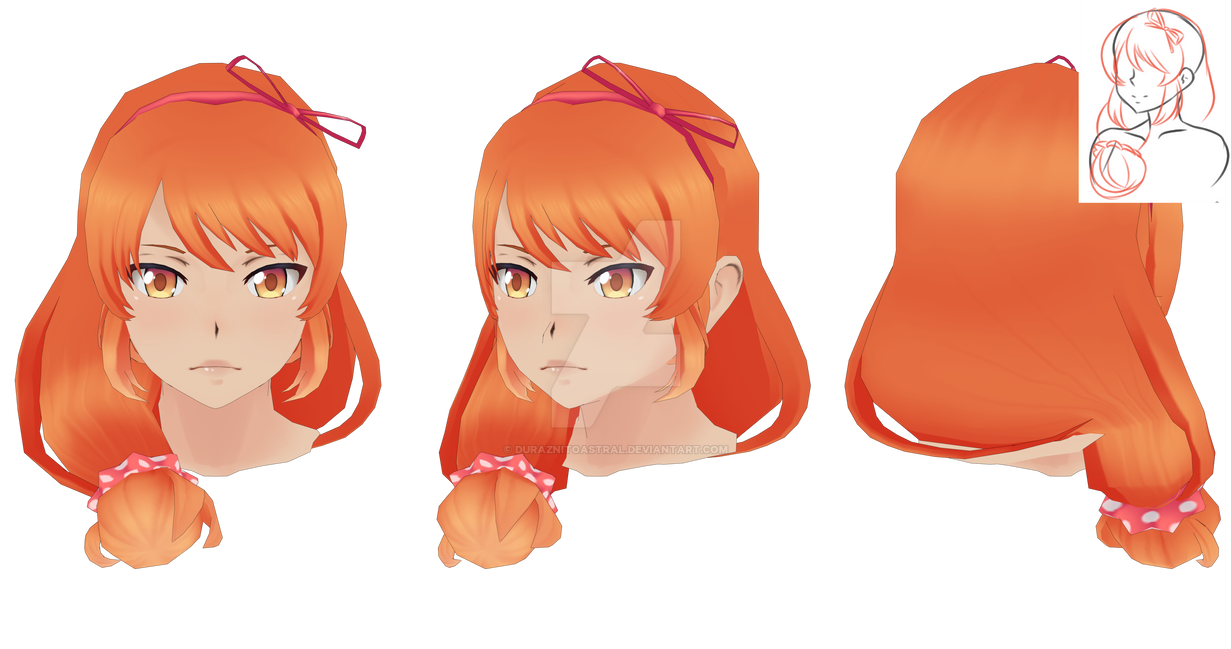 Beach Osana Hair By Duraznitoastral On Deviantart