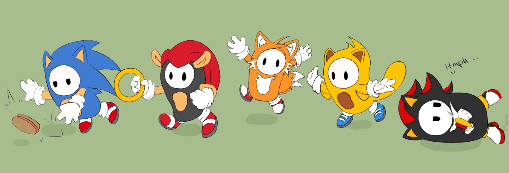 Beans In Costumes Fall Guys Sonic By Sayuri Amaya On Deviantart