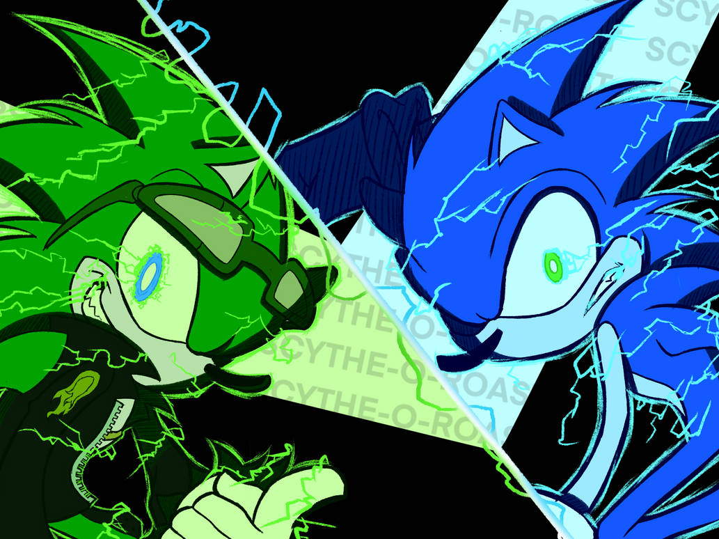 Sonic vs Scourge by Scythoroast on DeviantArt Sonic vs Scourge by Scythoroast on DeviantArt