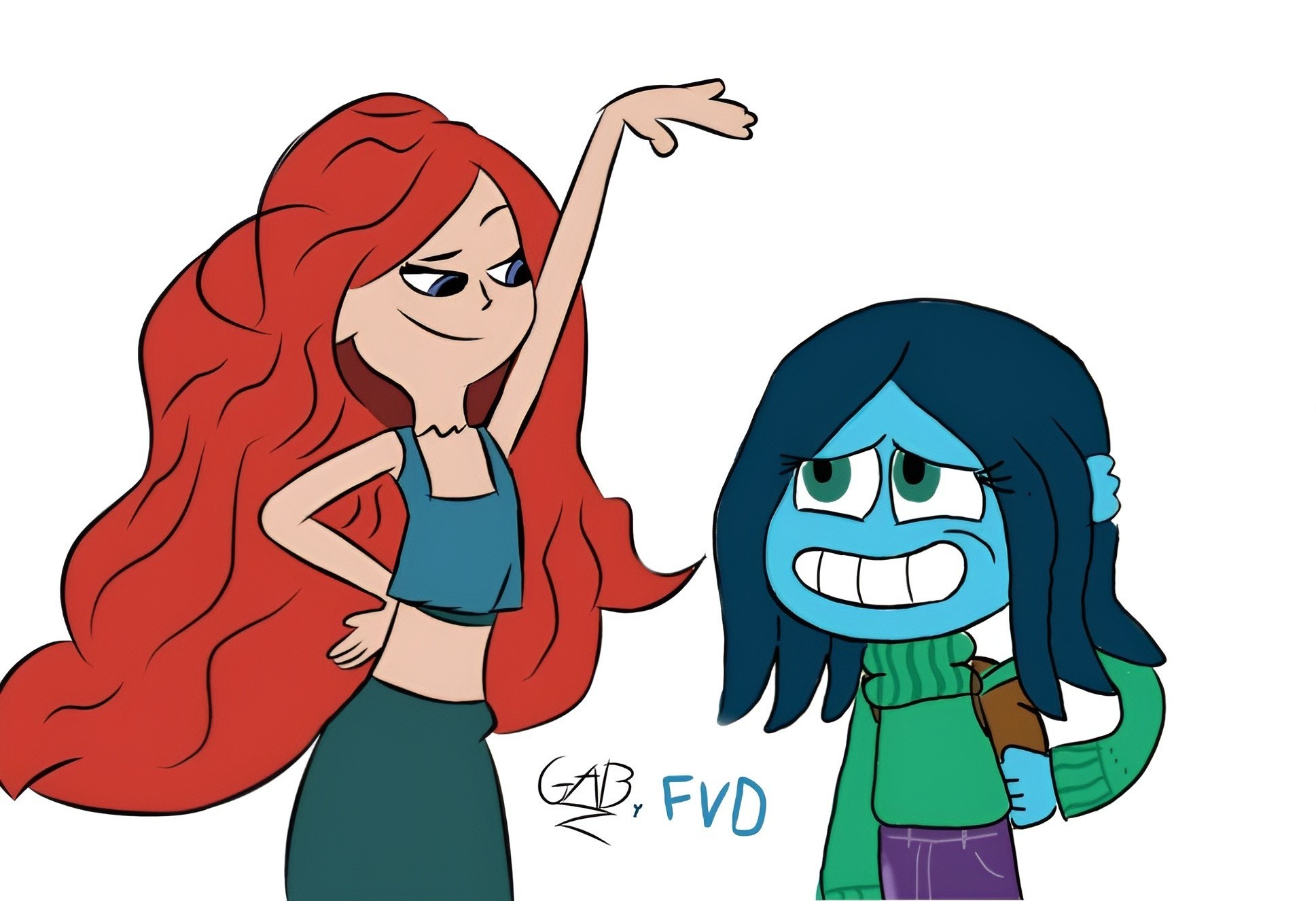 Ruby Gillman And Chelsea Match Draw By Fvd And Ga By Fervildraws On Deviantart