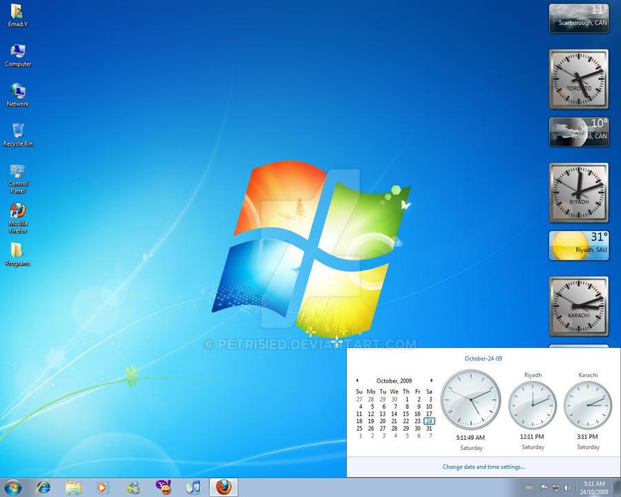My Desktop - Windows 7 by petri5ied on DeviantArt My Desktop - Windows 7 by petri5ied on DeviantArt