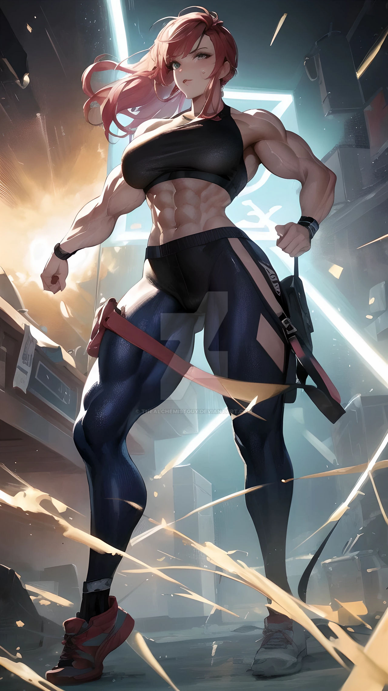Female Muscle Warrior 2 By Thealchemistguy On Deviantart