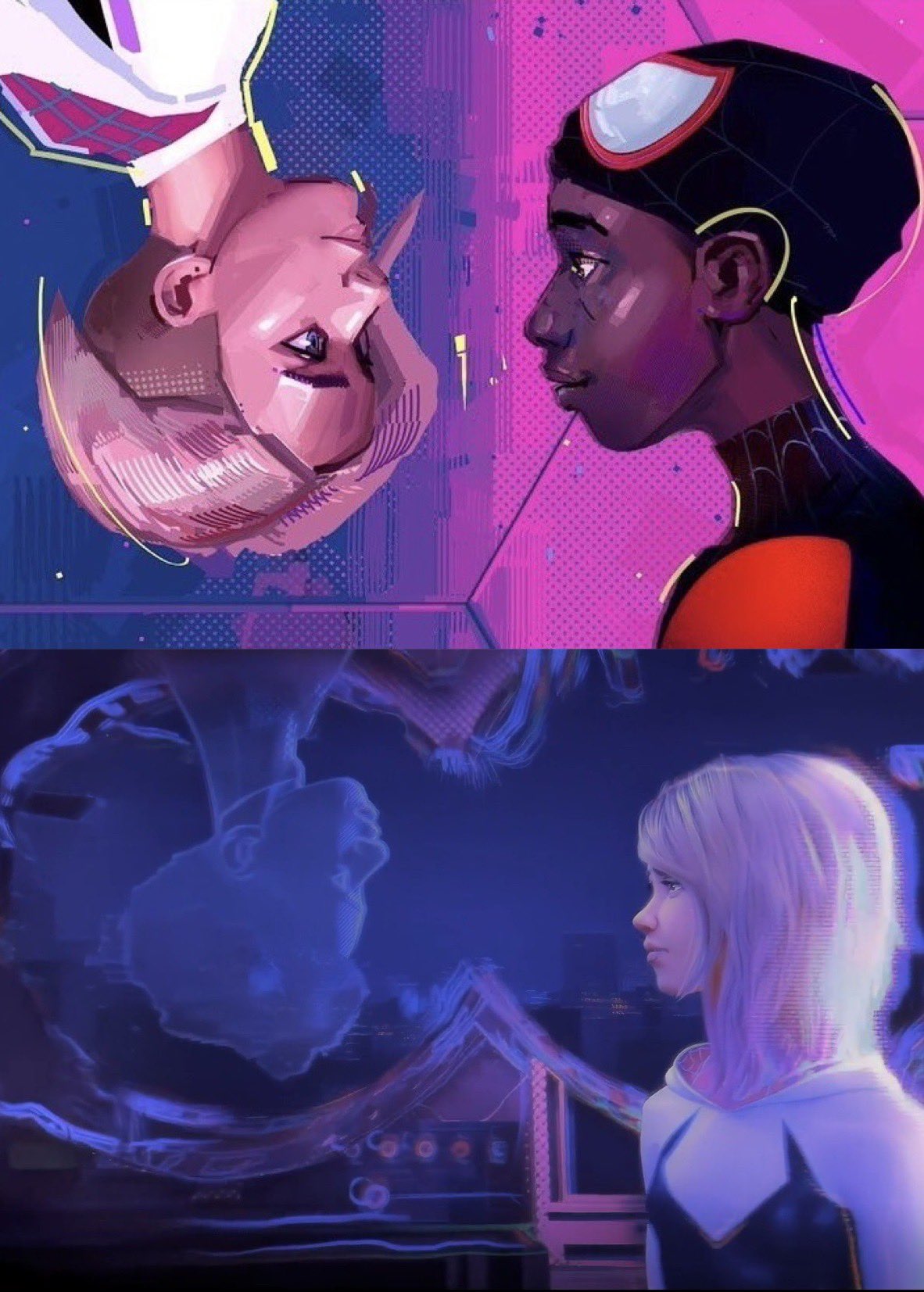Spider Verse Concept Art Vs Film By Thespiderman2099r On Deviantart