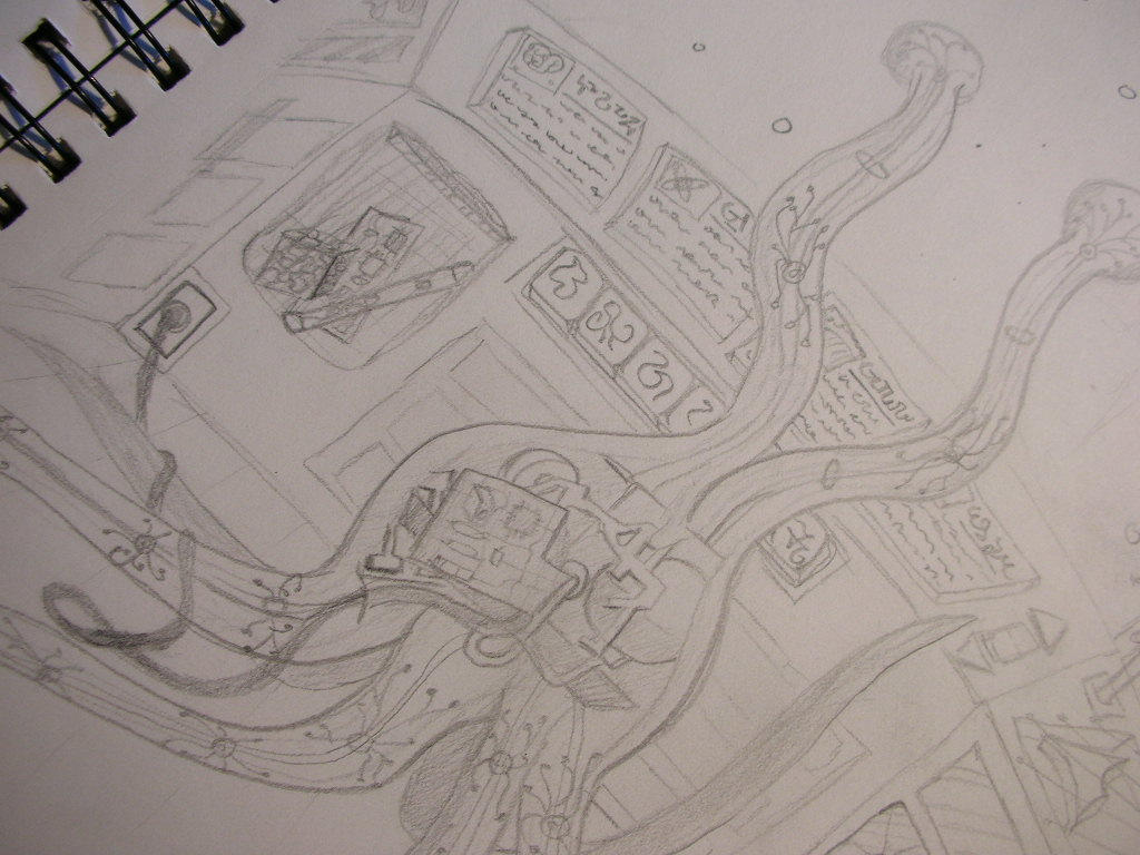 sketchbook 13 - alien detail by SuperFish57 on DeviantArt