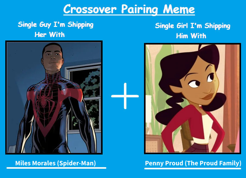 Crossover Pairing Miles Morales X Penny Proud By Awesomeokingguy On Deviantart