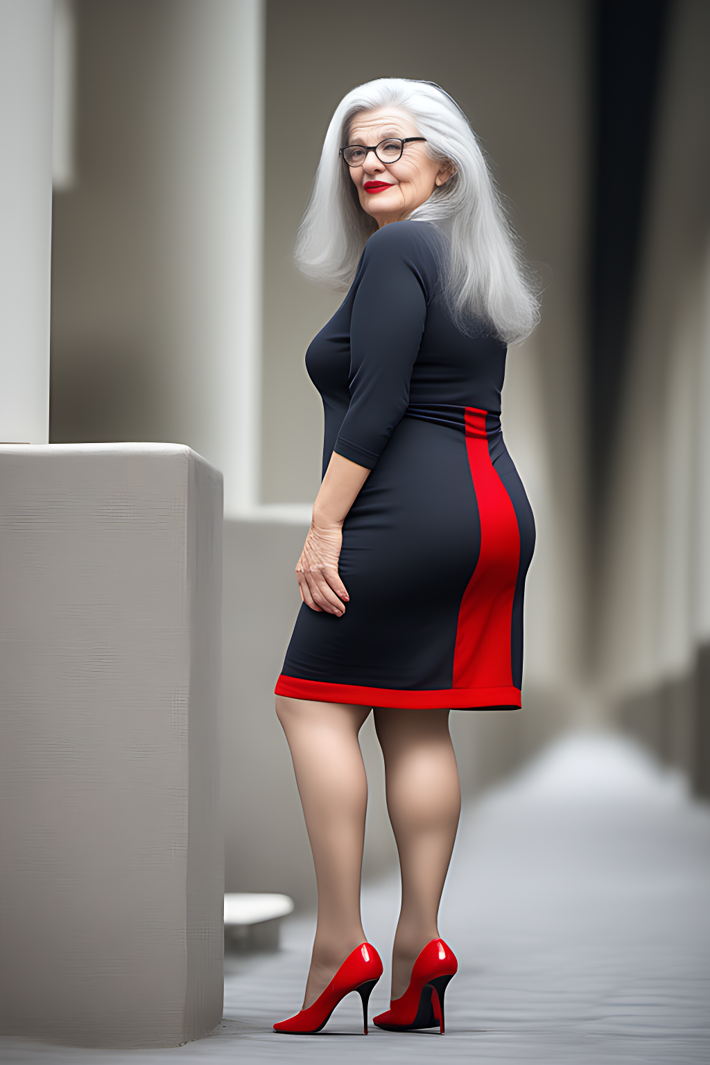 A Big Plump Busty 60 Years Old Granny With Red Lip By Grisu88 On Deviantart