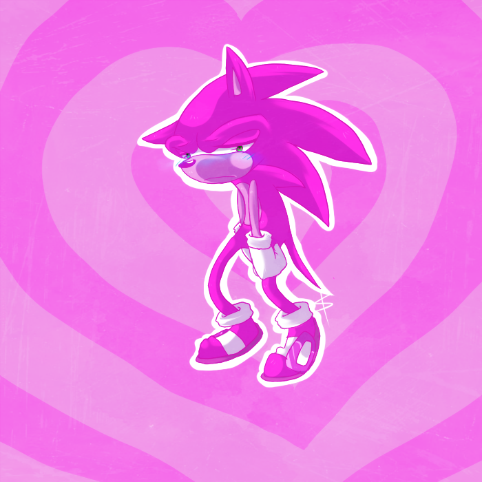 Pink Sonic Loves All By Frandllle On Deviantart