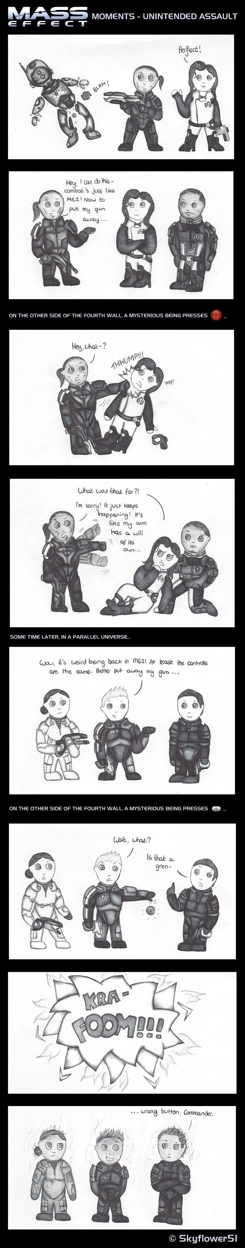 Mass Effect Moments Unintended Assault By Skyflower51 On Deviantart