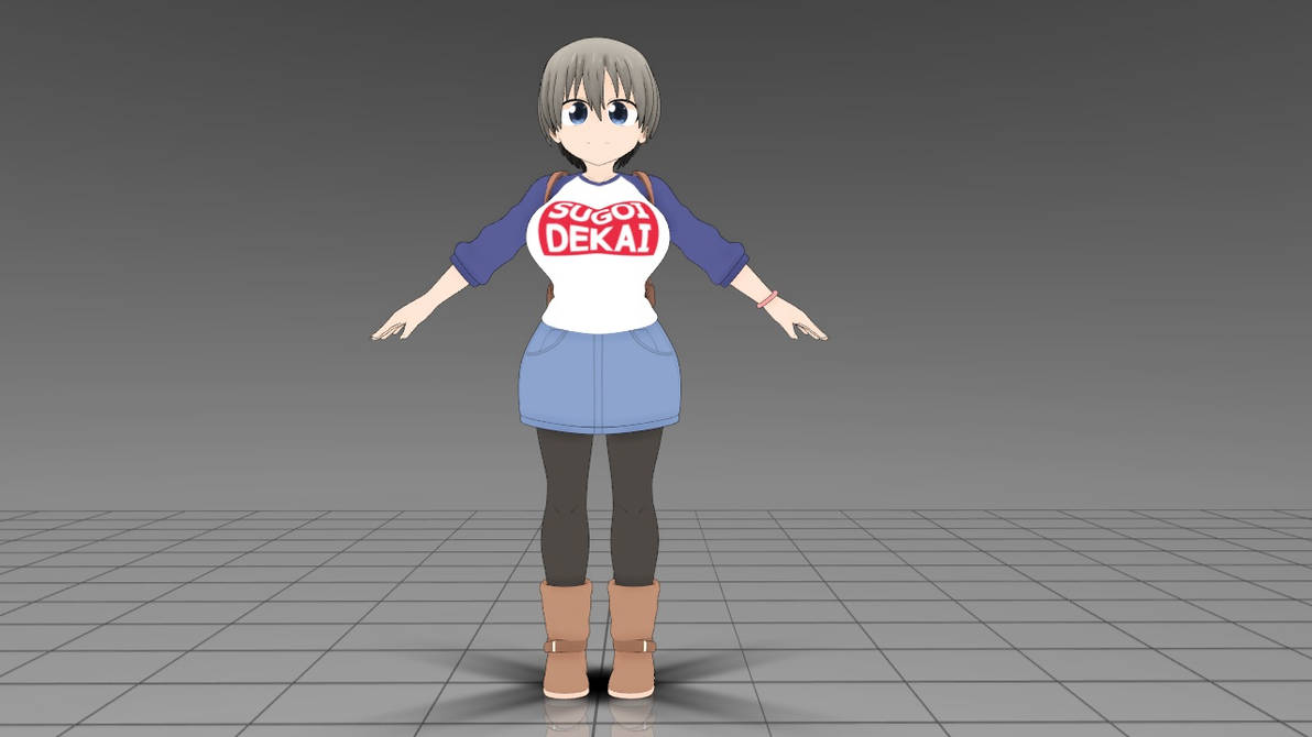 Uzaki Hana Mmd Model Dl By Coma666black On Deviantart