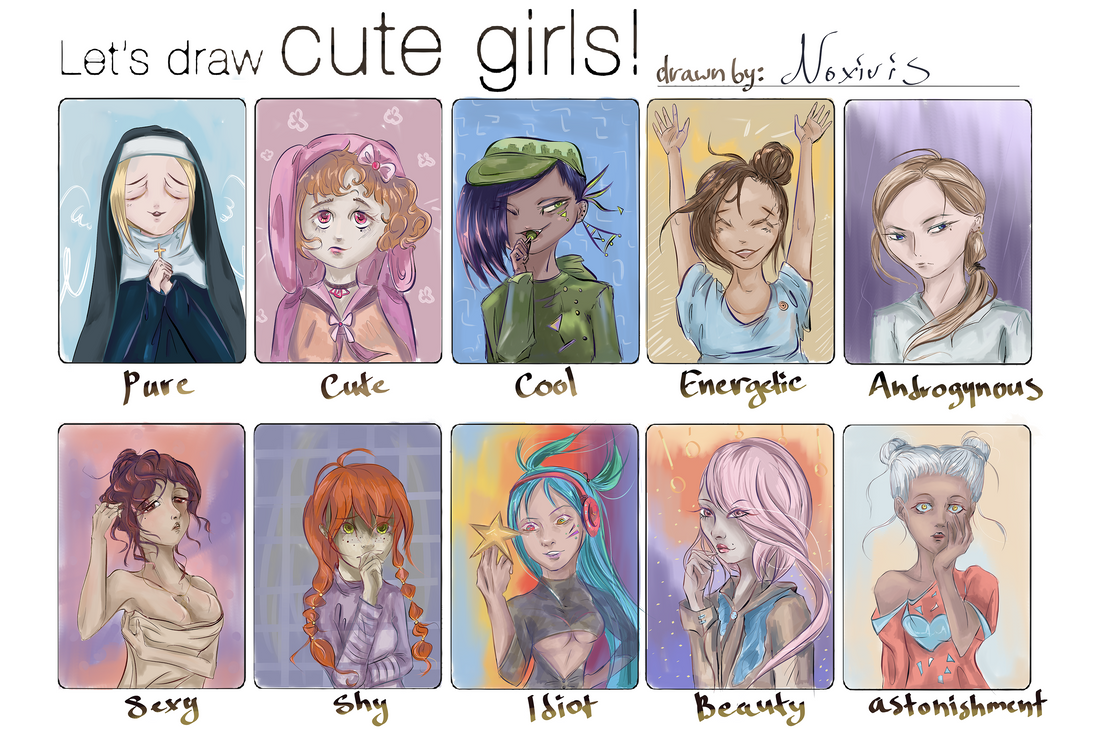 Lets draw cute girls by Noxivis on DeviantArt Lets draw cute girls by Noxivis on DeviantArt