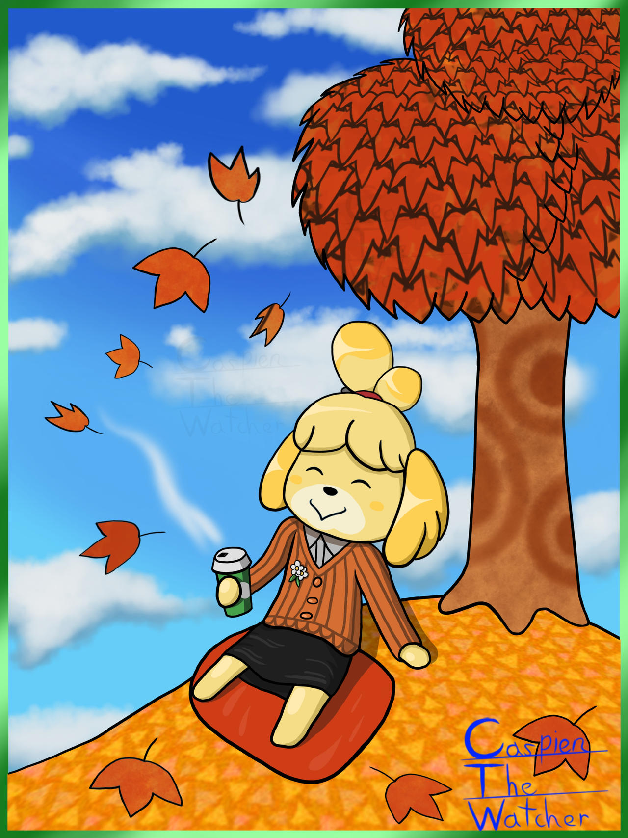 Isabelle Autumn Vibes Fanart By Caspienthewatcher On Deviantart