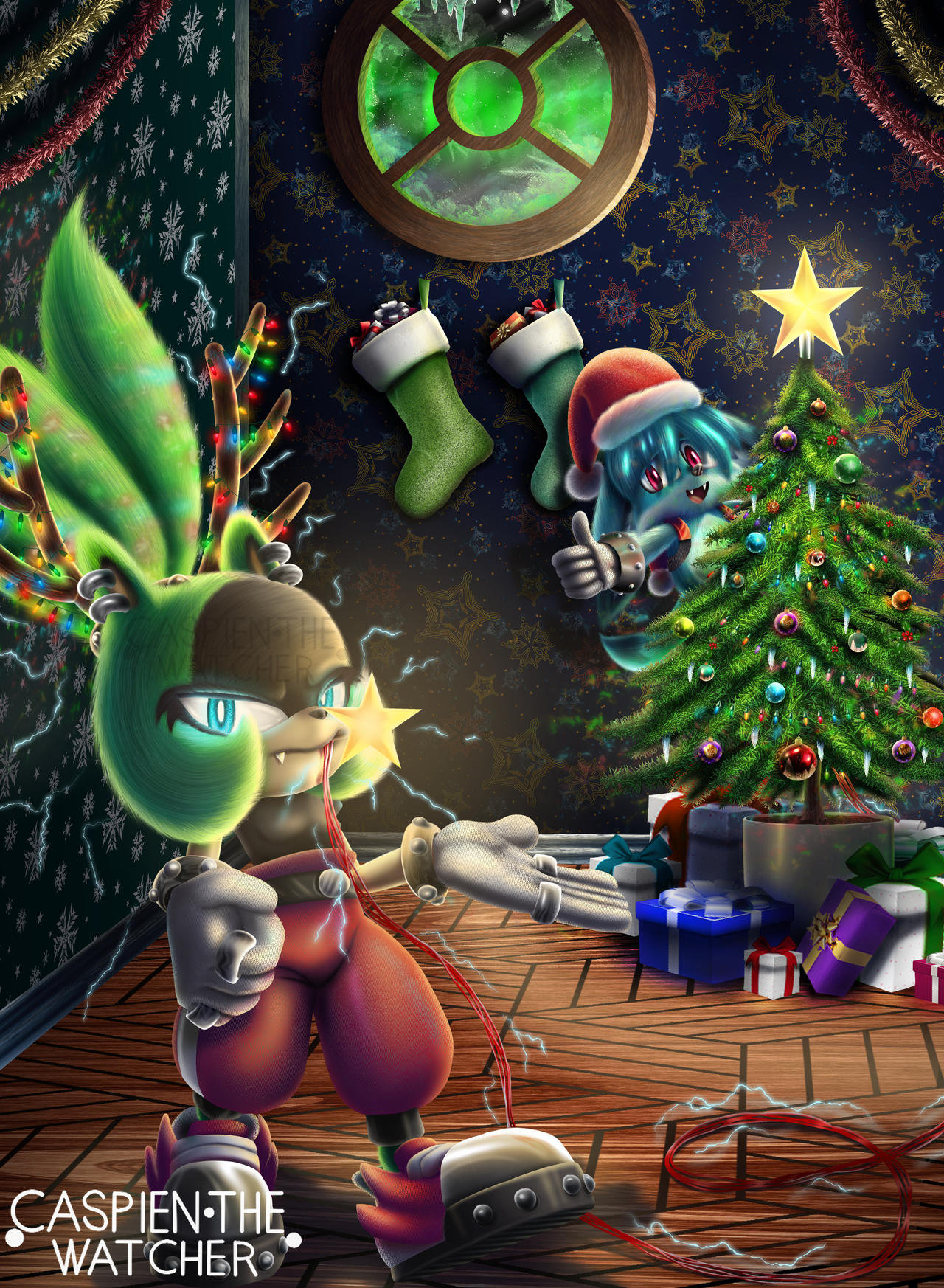 Surge And Kitsunami Christmas Idw By Caspienthewatcher On Deviantart