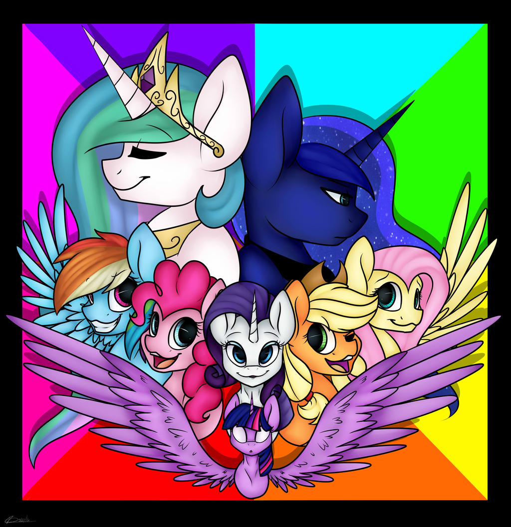 Mlp Mane 6 By Tobyqu33n123 On Deviantart