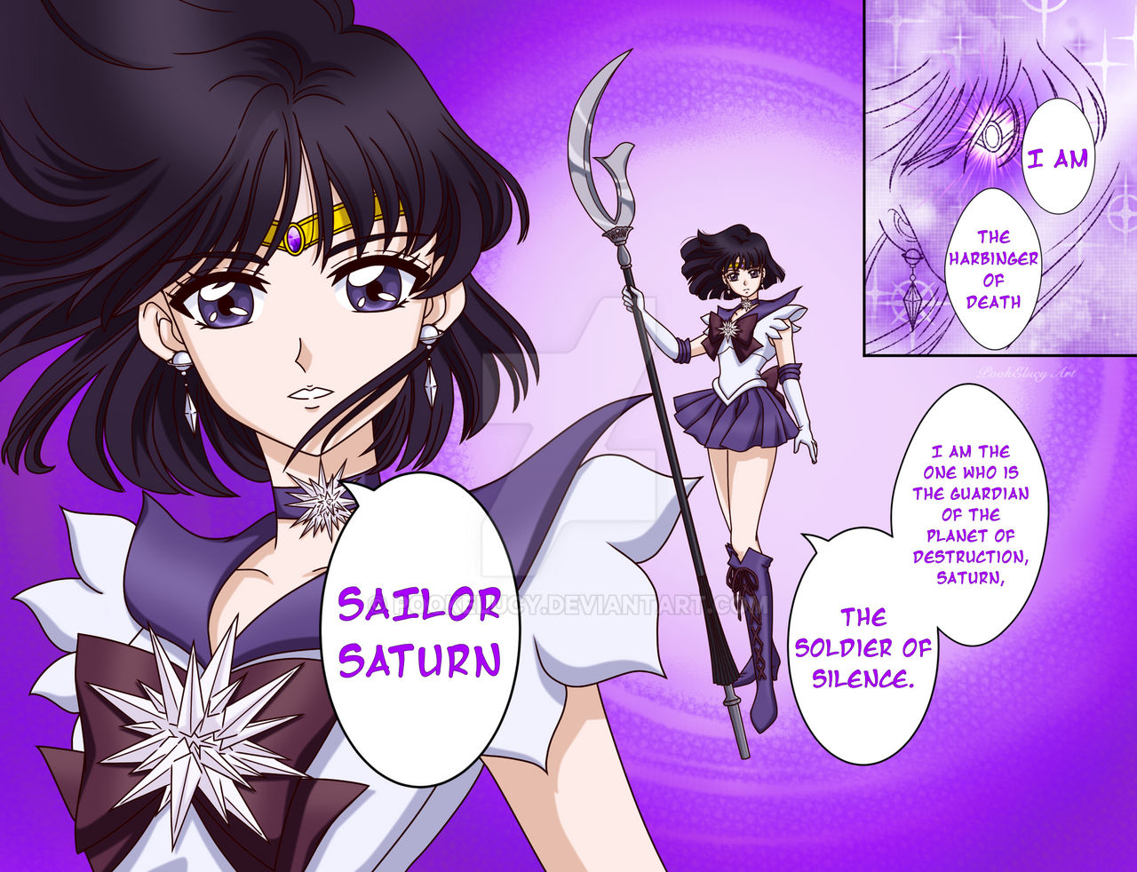 Sailor Saturn Manga Redraw By Pookelucy On Deviantart