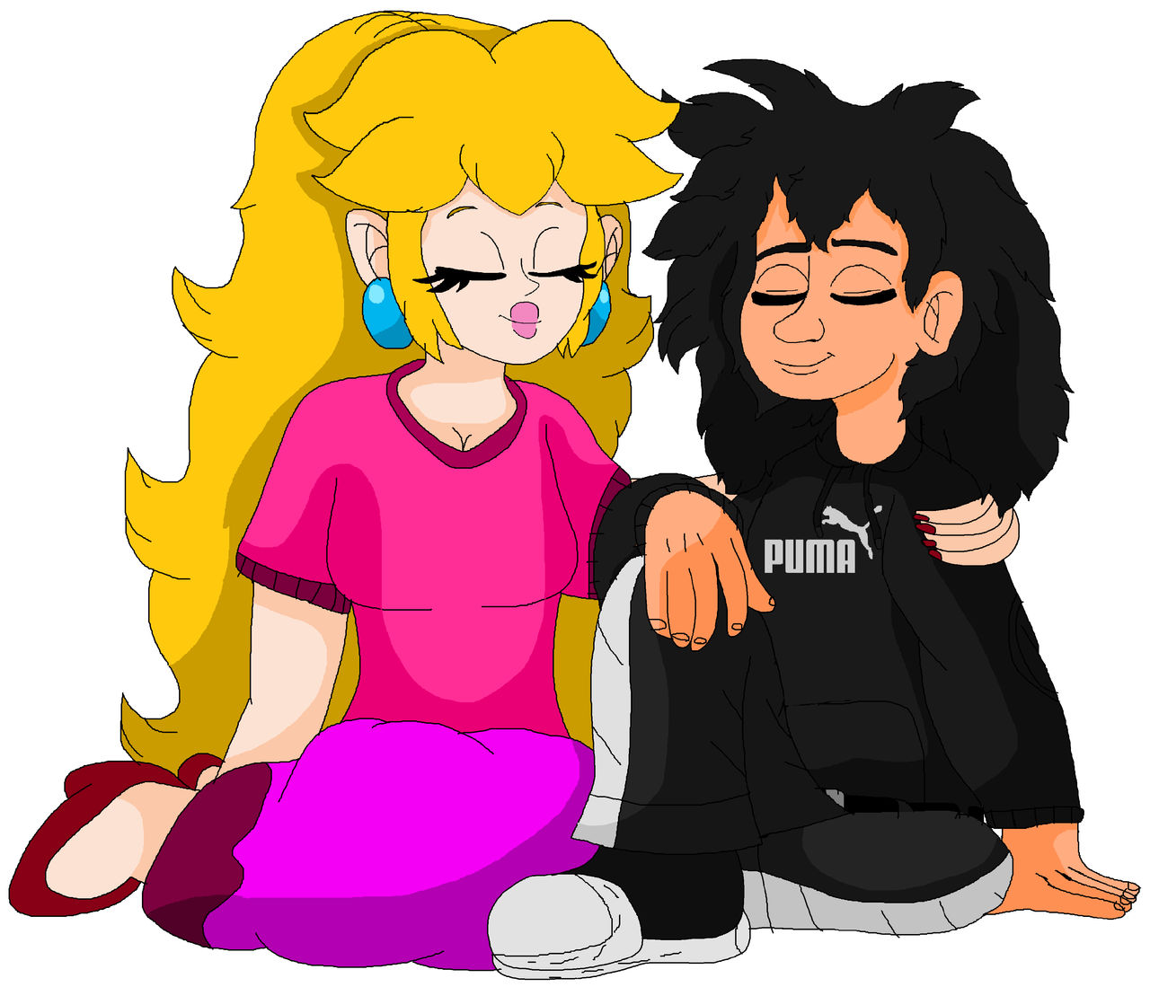 Me And Peach By Johnv2004 On Deviantart