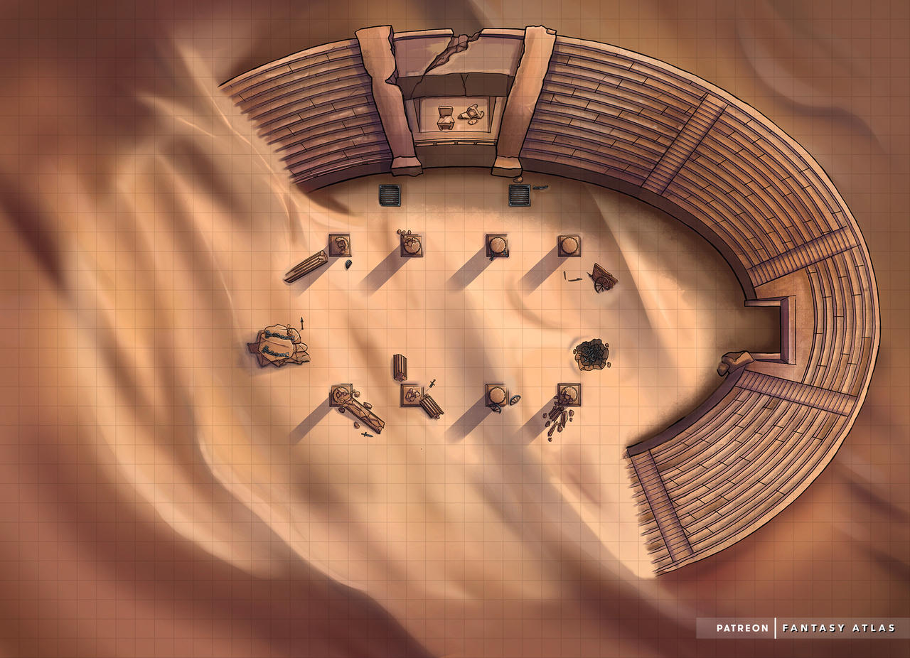 Desert Arena - DnD Battlemap by fantasy-atlas on DeviantArt Desert Arena - DnD Battlemap by fantasy-atlas on DeviantArt