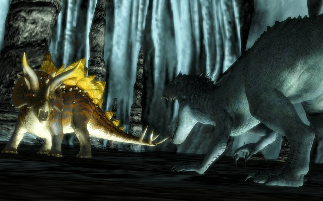 Indominus Rex Vs Stegoceratops By Sporemanjake On Deviantart