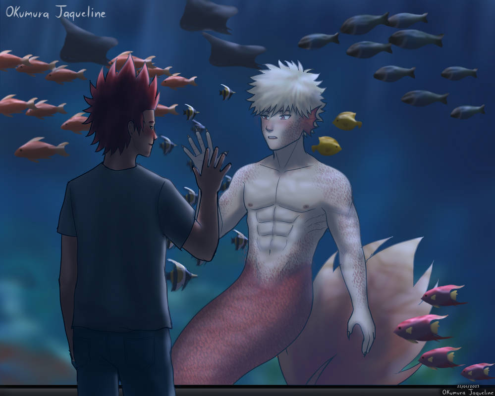 Kiribaku Mermaid By Okumurajaqueline On Deviantart