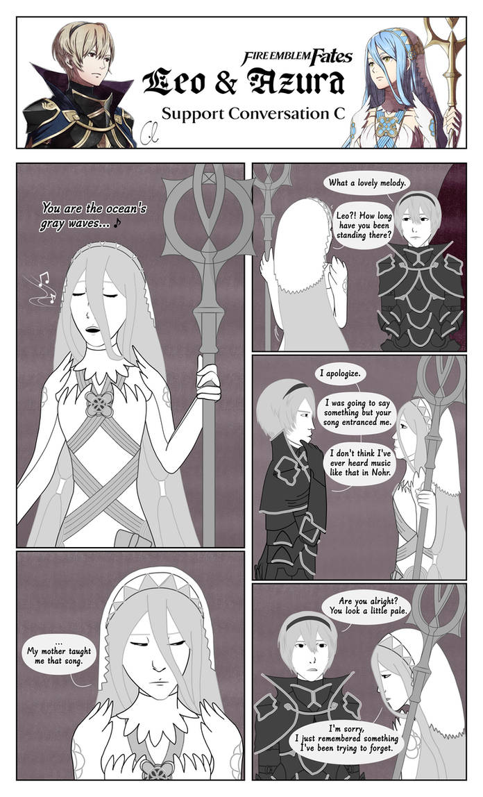 Leo and Azura - Support C Part 1 by CollaineArts on DeviantArt Leo and Azura - Support C Part 1 by CollaineArts on DeviantArt