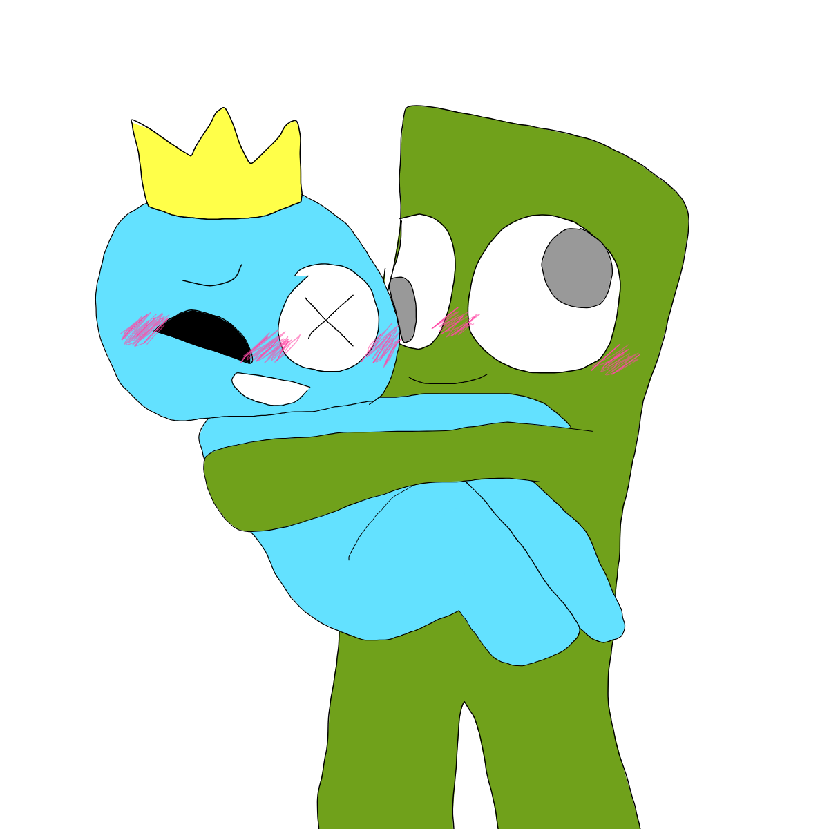 Blue X Green By Hungrykitty20 On Deviantart