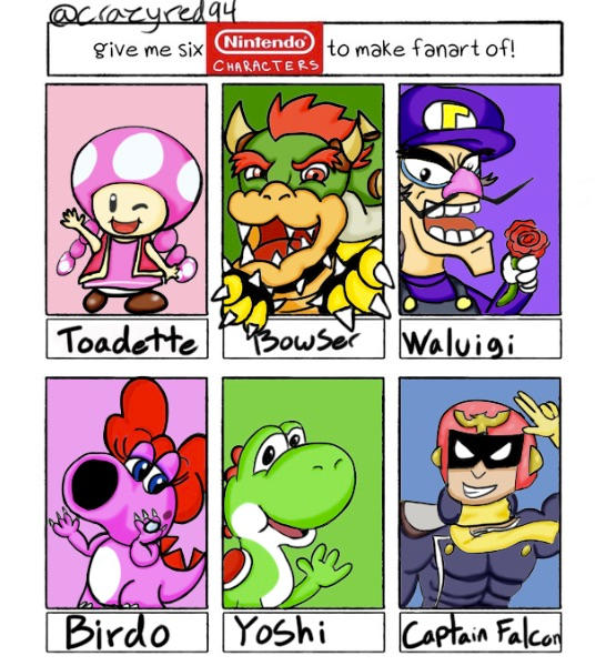 Six Nintendo Fanarts 1 2 By Ca14 On Deviantart