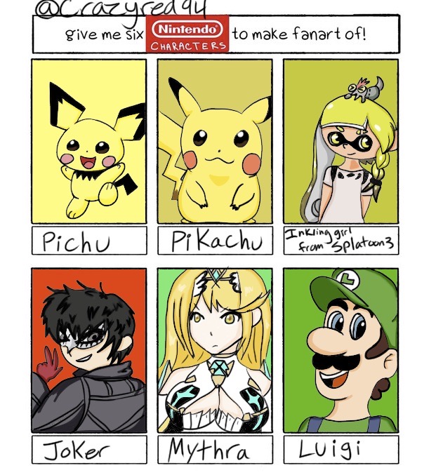 Six Nintendo Fanarts 2 2 By Ca14 On Deviantart